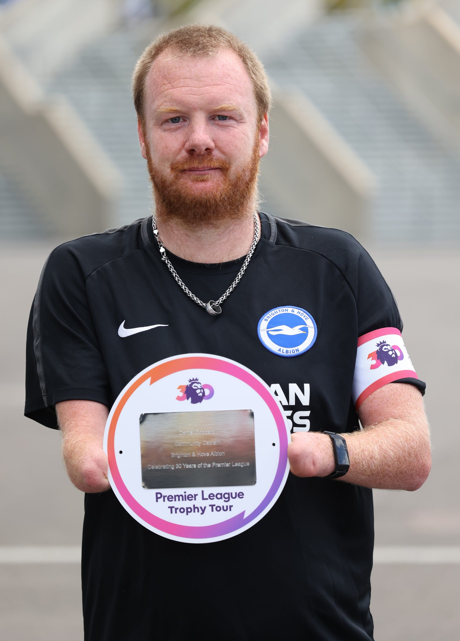 Premier League trophy brought to Brighton for anniversary celebrations ...