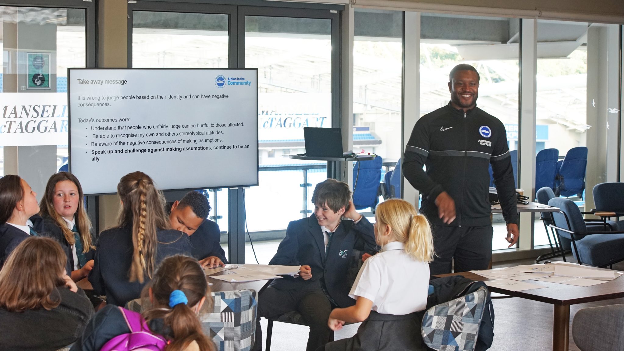 AITC shares anti-racist message with 100 kids at workshop - Brighton ...